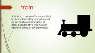 Means of transport | PPTX