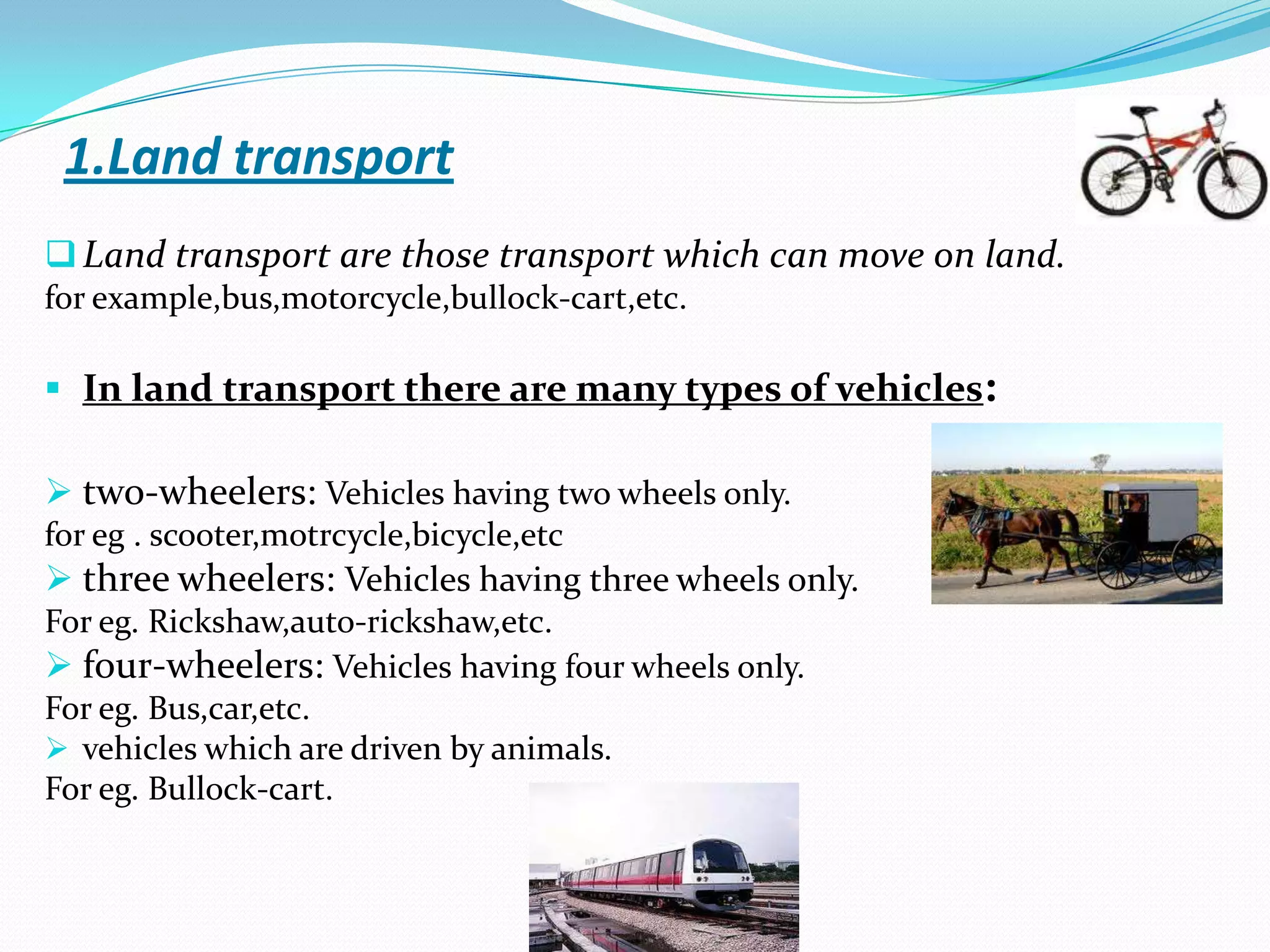 Means of transport3 | PPTX