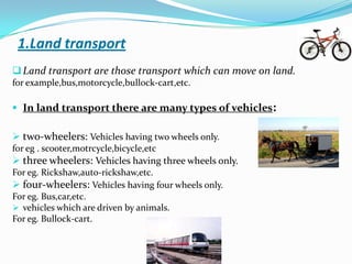 Means of transport3 | PPTX