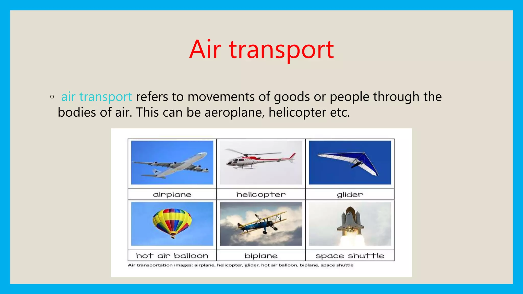 Means of transport | PPTX | Cruises | Travel Type