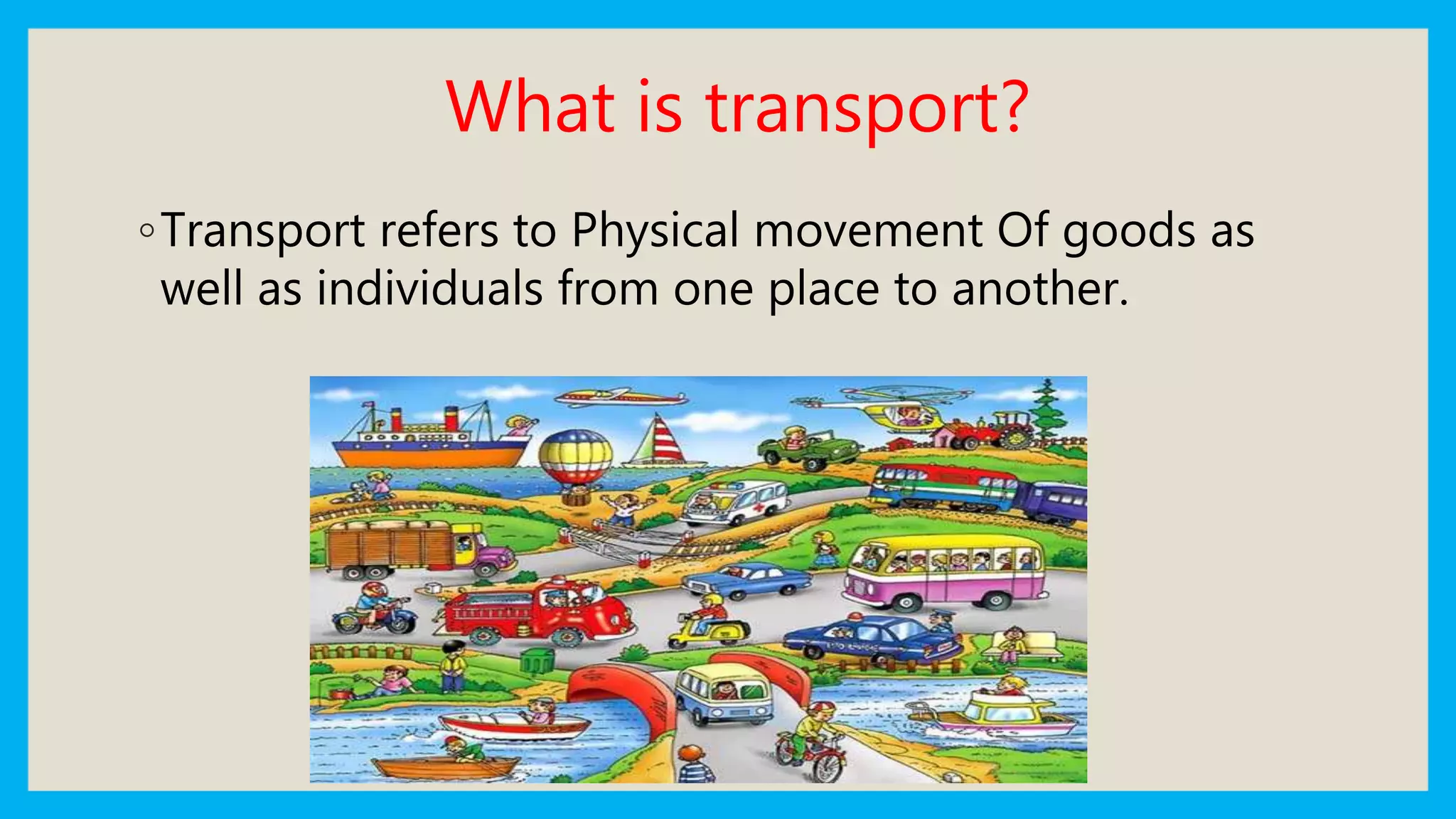 Means of transport | PPTX