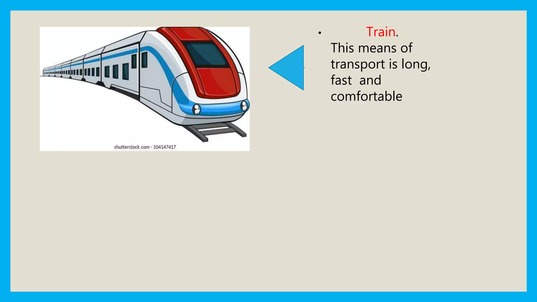 Means of transport | PPTX | Cruises | Travel Type