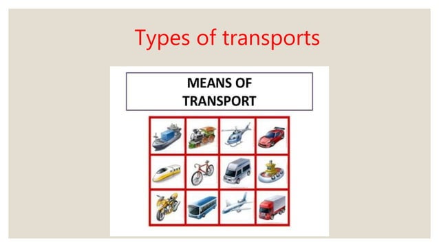 Means of transport | PPTX | Cruises | Travel Type