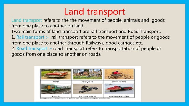 Means of transport | PPTX | Cruises | Travel Type