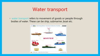 Means of transport | PPTX