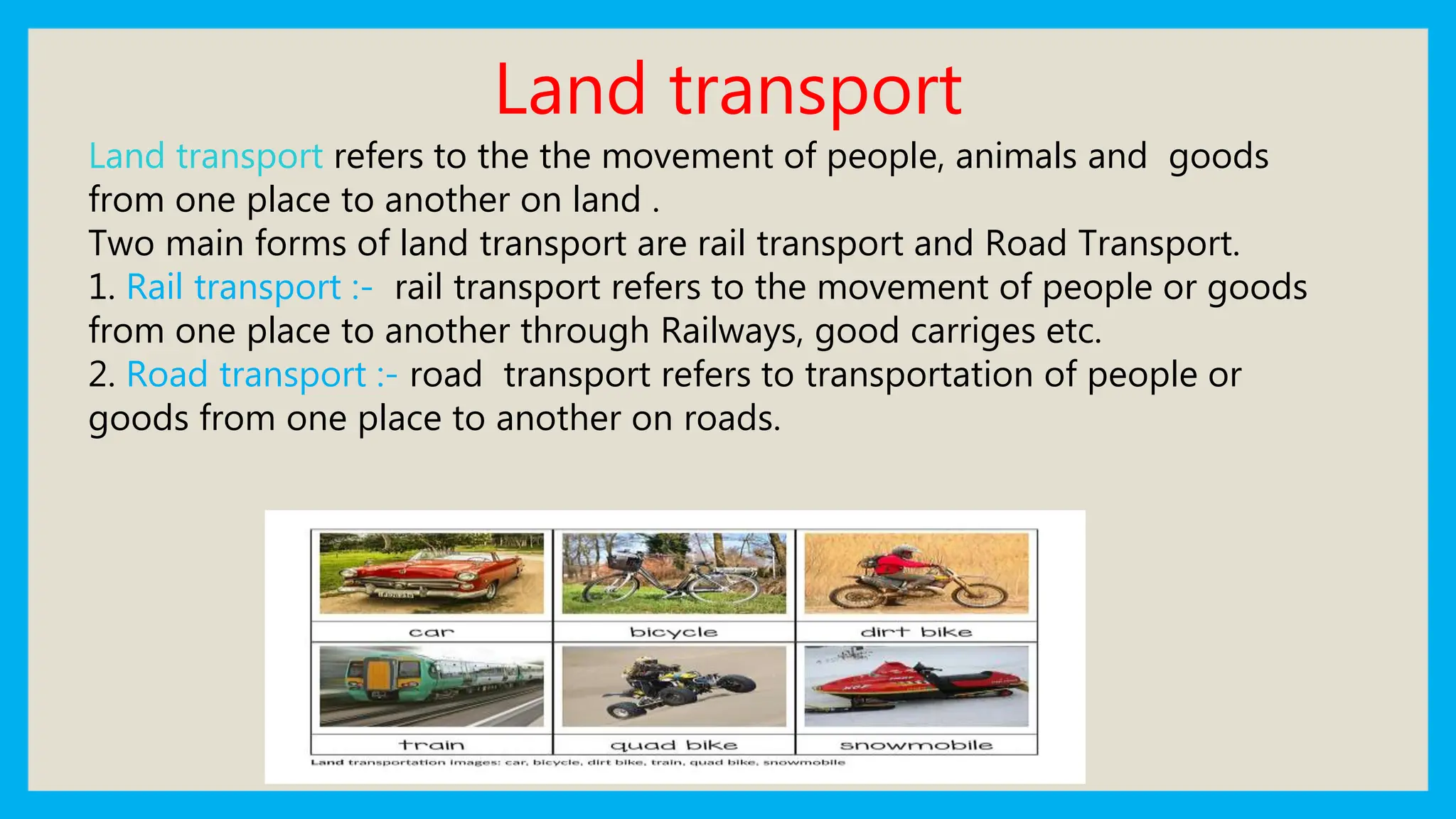 Means of Transportation in English!!!pdf | PDF