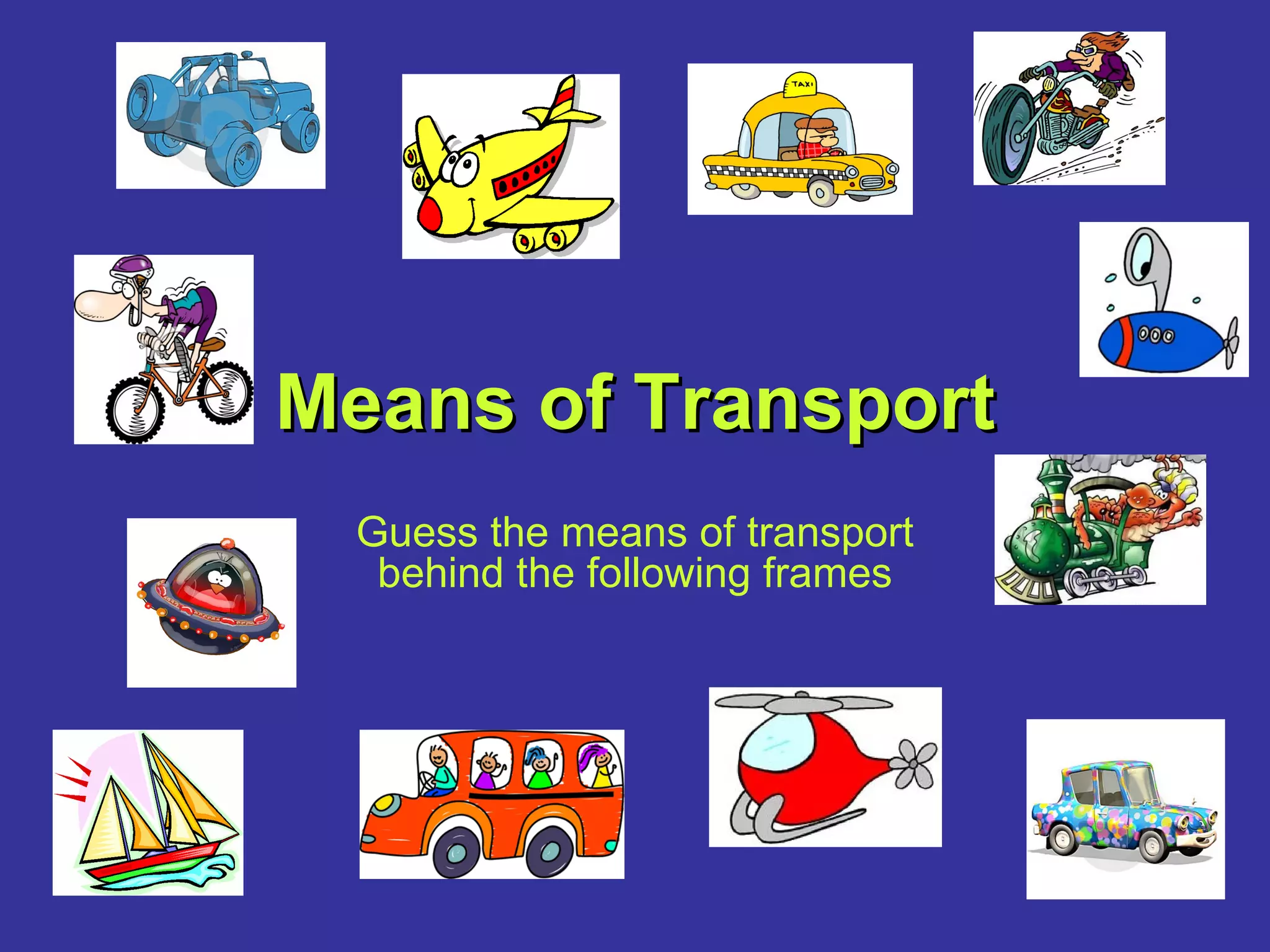 Means Of Transport | PPT
