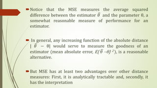 Mean Squared Error (MSE) of an Estimator | PDF
