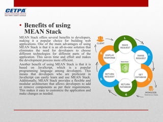 Overview of MEAN Stack development | PPTX | Web Development | Internet