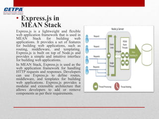 Overview of MEAN Stack development | PPTX | Web Development | Internet