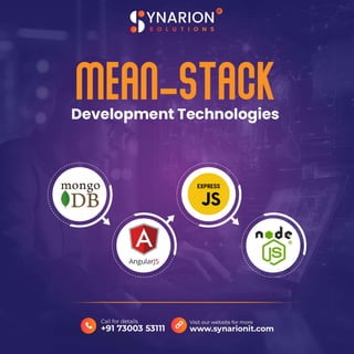 Mean Stack Development Technologies for Web Development | PDF