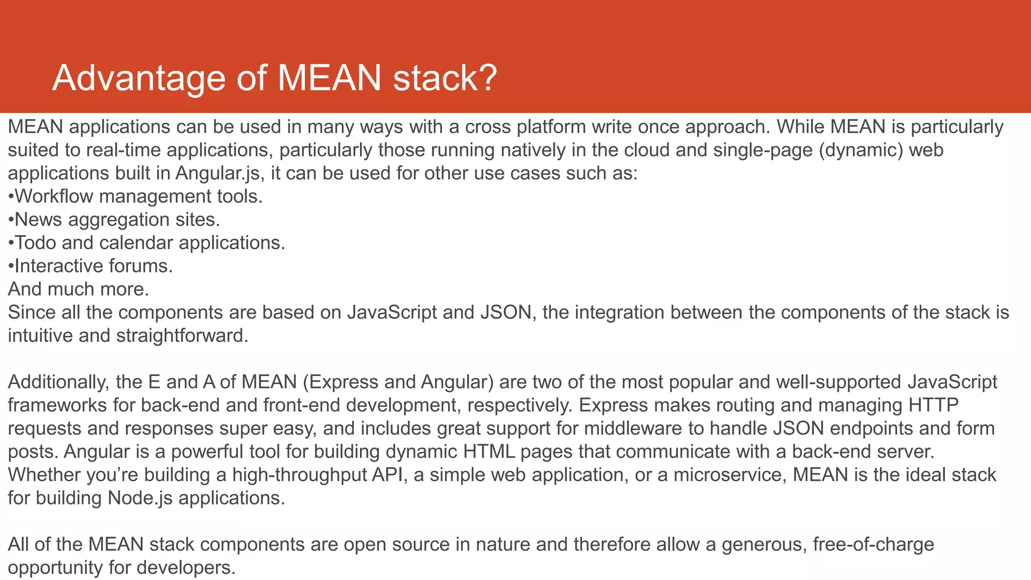 MEAN Stack Tutorial by jeetendra mandal | PPT