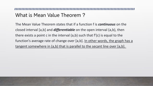 Understanding Mean Value Theorem and Rolle’s Theorem: Key Concepts, Applications, and Practical ...