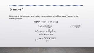 Understanding Mean Value Theorem and Rolle’s Theorem: Key Concepts, Applications, and Practical ...