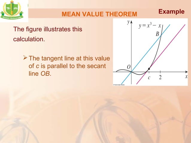 Mean value theorem | PPT | Physics | Science