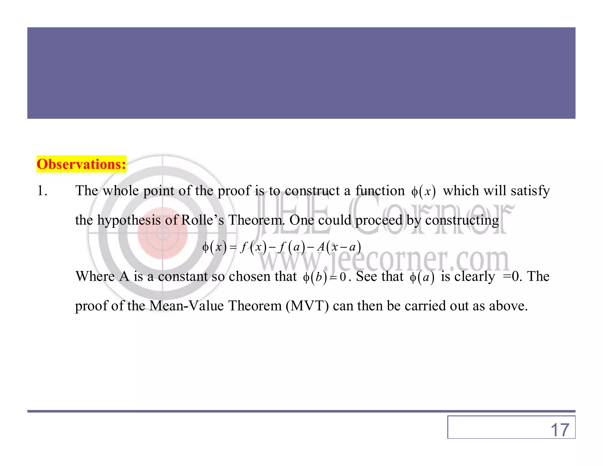 Mean Value Theorems | PDF