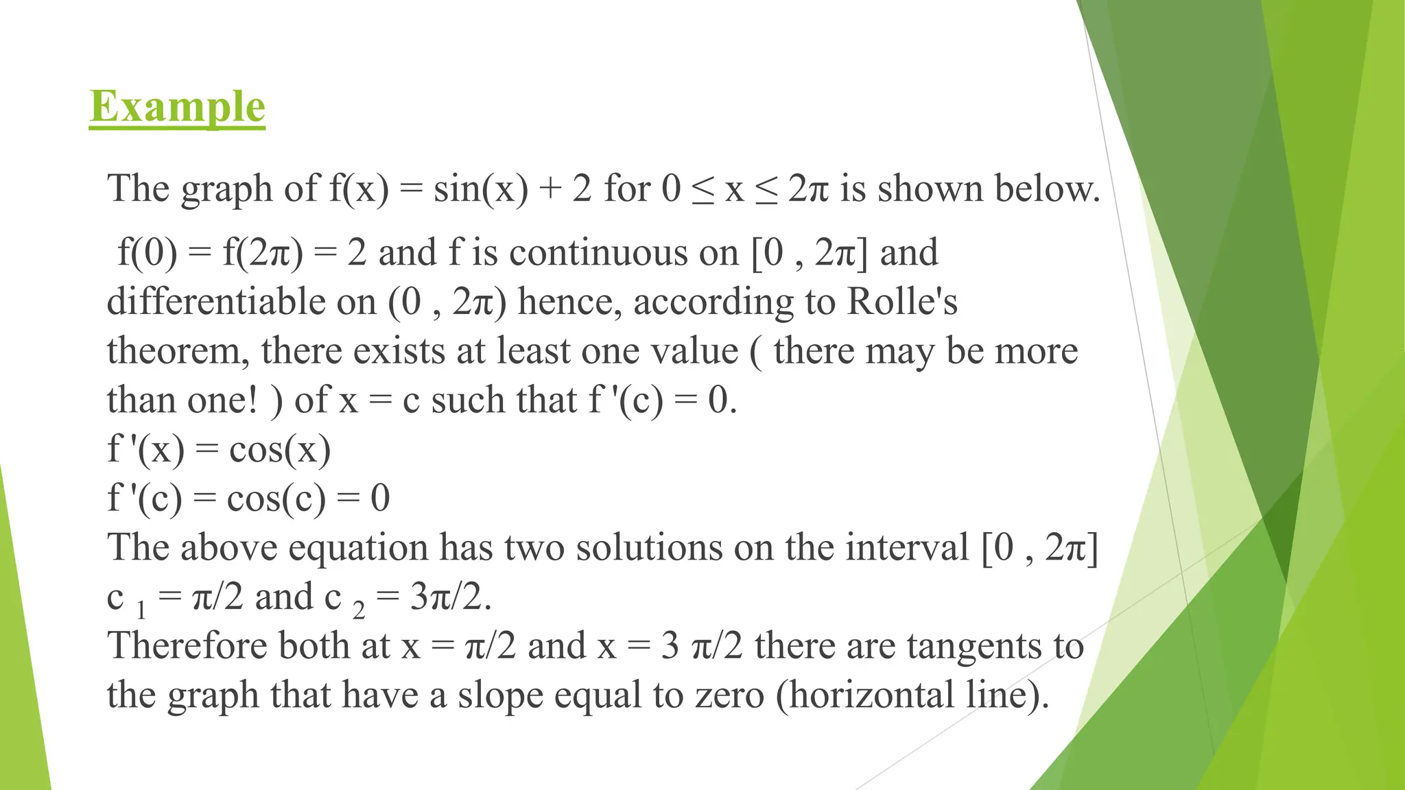 Mean Value Theorem Explained With Examples Pptx