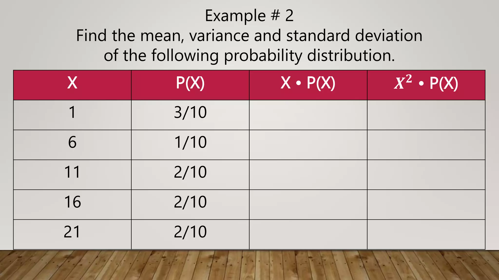 Mean, Variance and standard deviation.pptx | Surgery | Medical Health