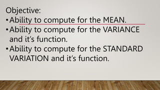 Mean, Variance and standard deviation.pptx