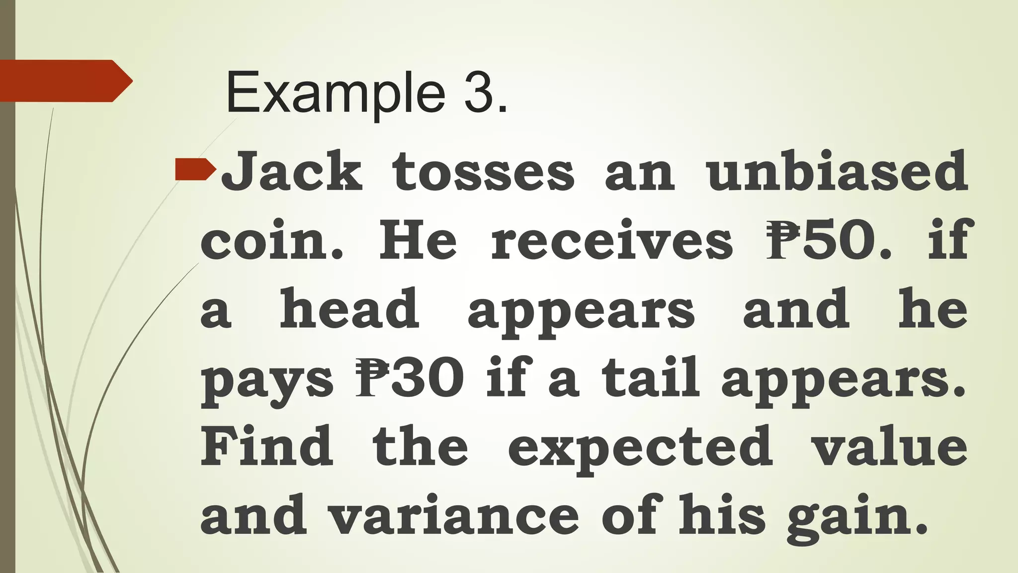 Mean Variance And Standard Deviation Of A Discrete Random Variable