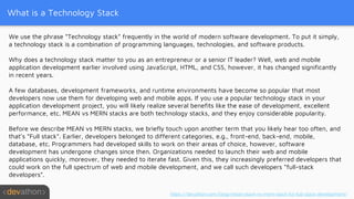 MEAN vs MERN Stack for Full Stack Development | PPTX