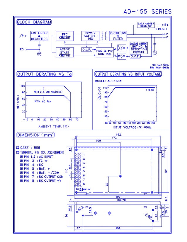 Mean well ad155 | PDF