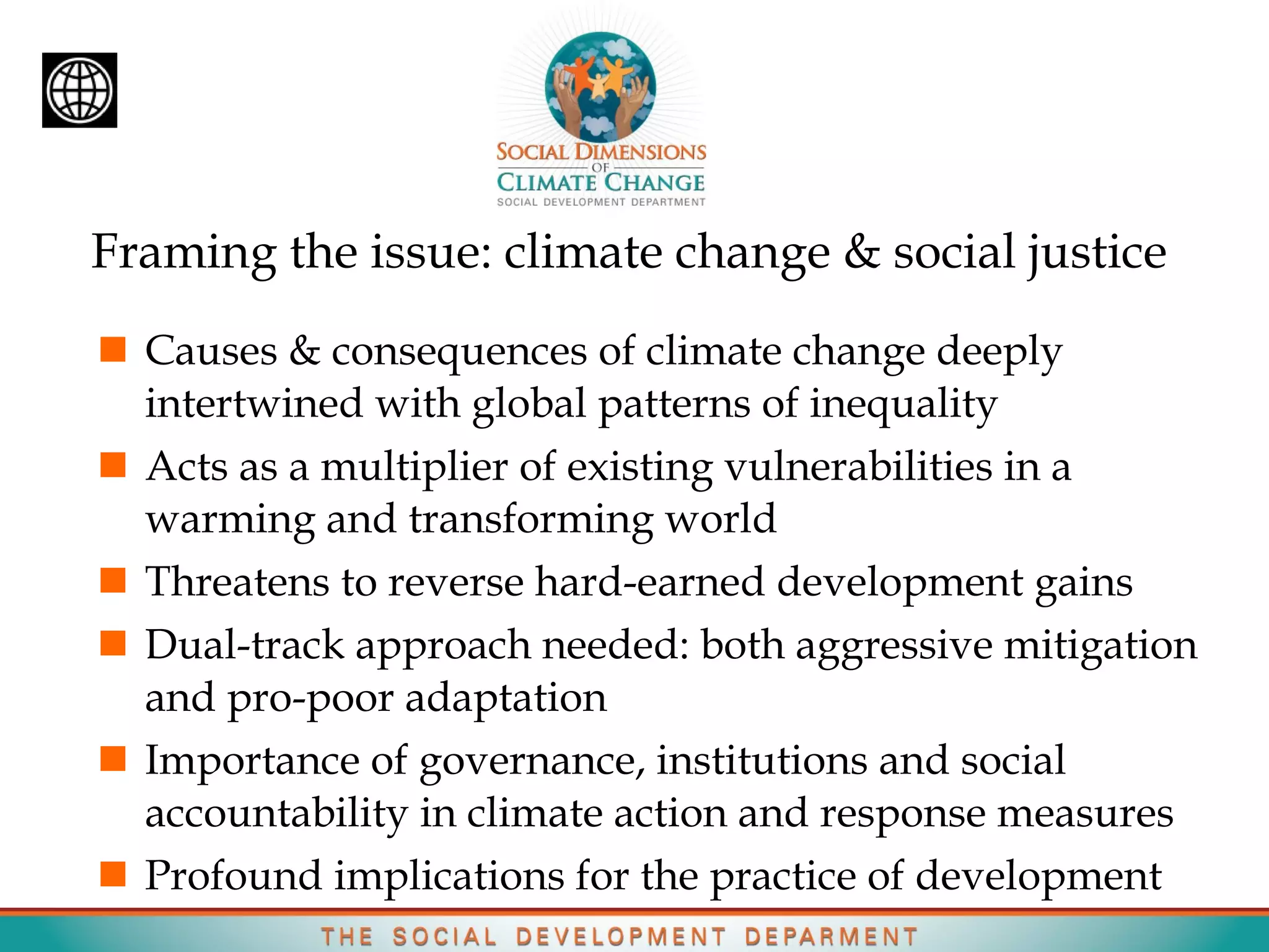 Social Dimensions of Climate Change | PPT