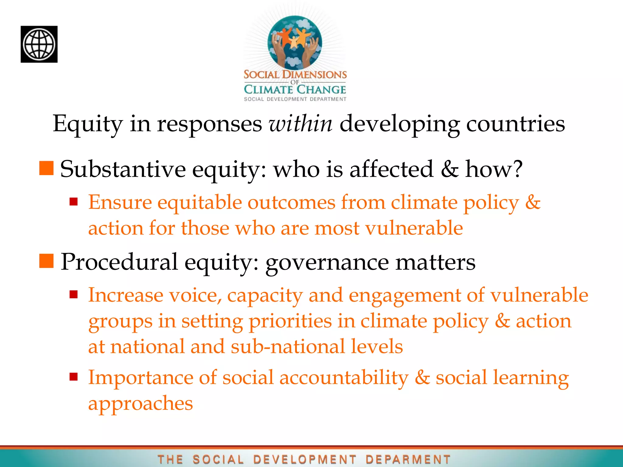 Social Dimensions of Climate Change | PPT