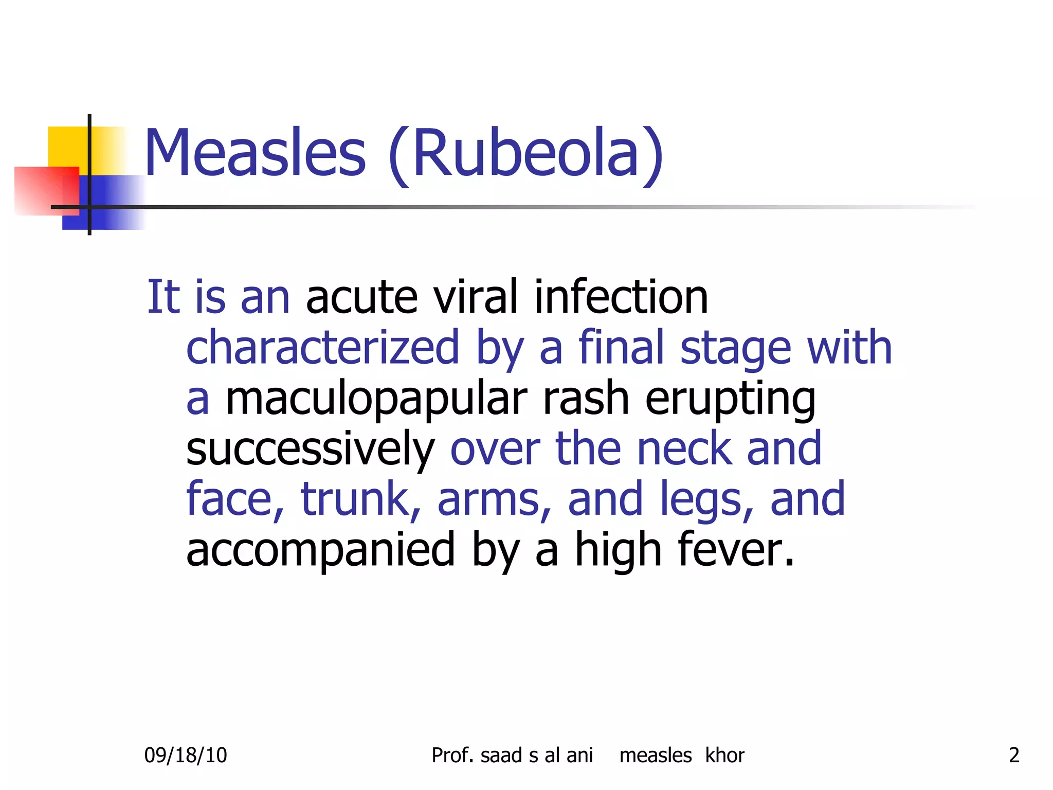 Measles | PPT