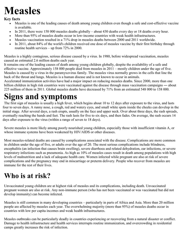 Measles | PDF