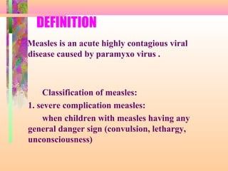 Measles | PPT | Infectious Diseases | Diseases and Conditions