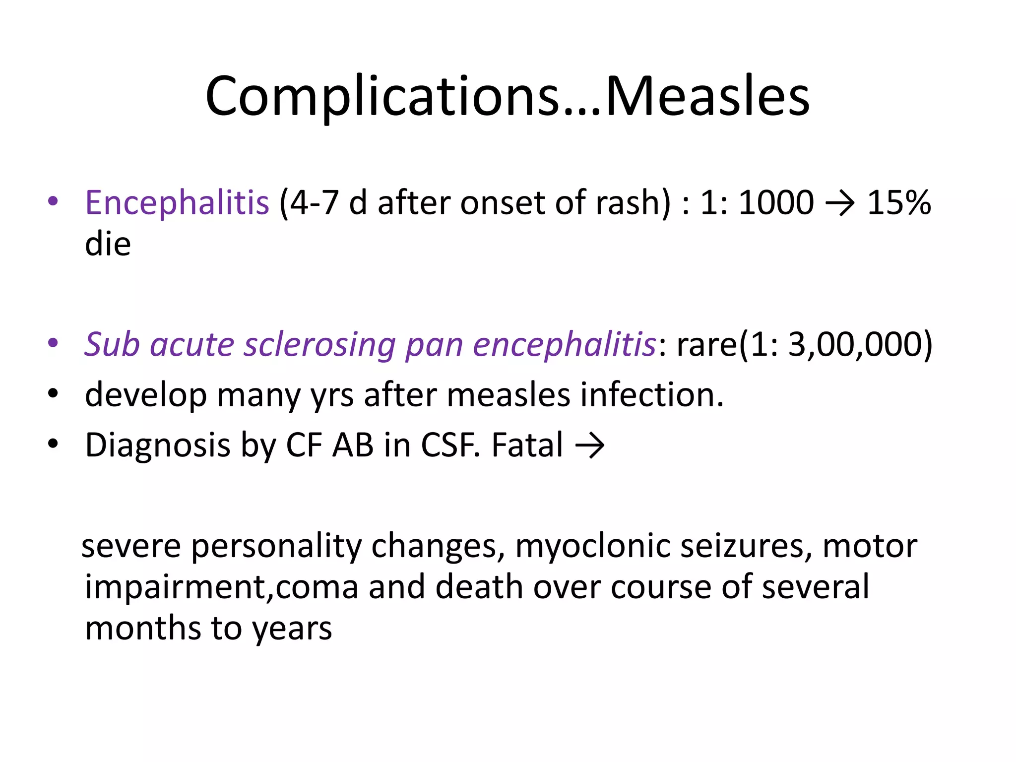 Measles | PPTX | Infectious Diseases | Diseases and Conditions