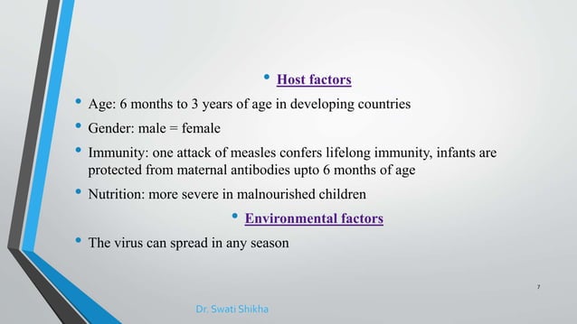 Measles | PPTX | Infectious Diseases | Diseases and Conditions