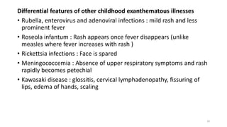 common exanthematous illness: measles | PPT