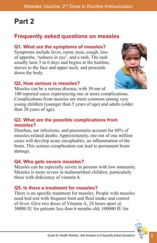 Measles FAQ | PDF