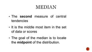 Measure-of-central-tendency-median.statistics | PPTX