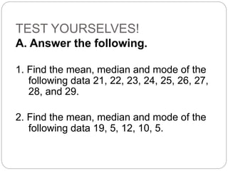 Measure of-central-tendency-ppt | PPTX