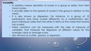 MEASURE-OF-VARIABILITY- for students. Ppt | PDF