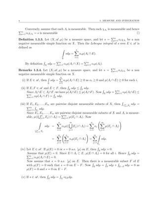 Measure and integration | PDF