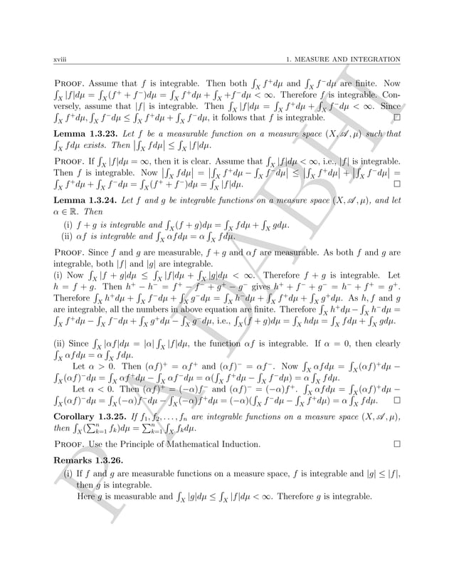 Measure and Integration | PDF