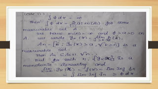 MEASURE THEORY AND INTEGRATION.......... | PPTX