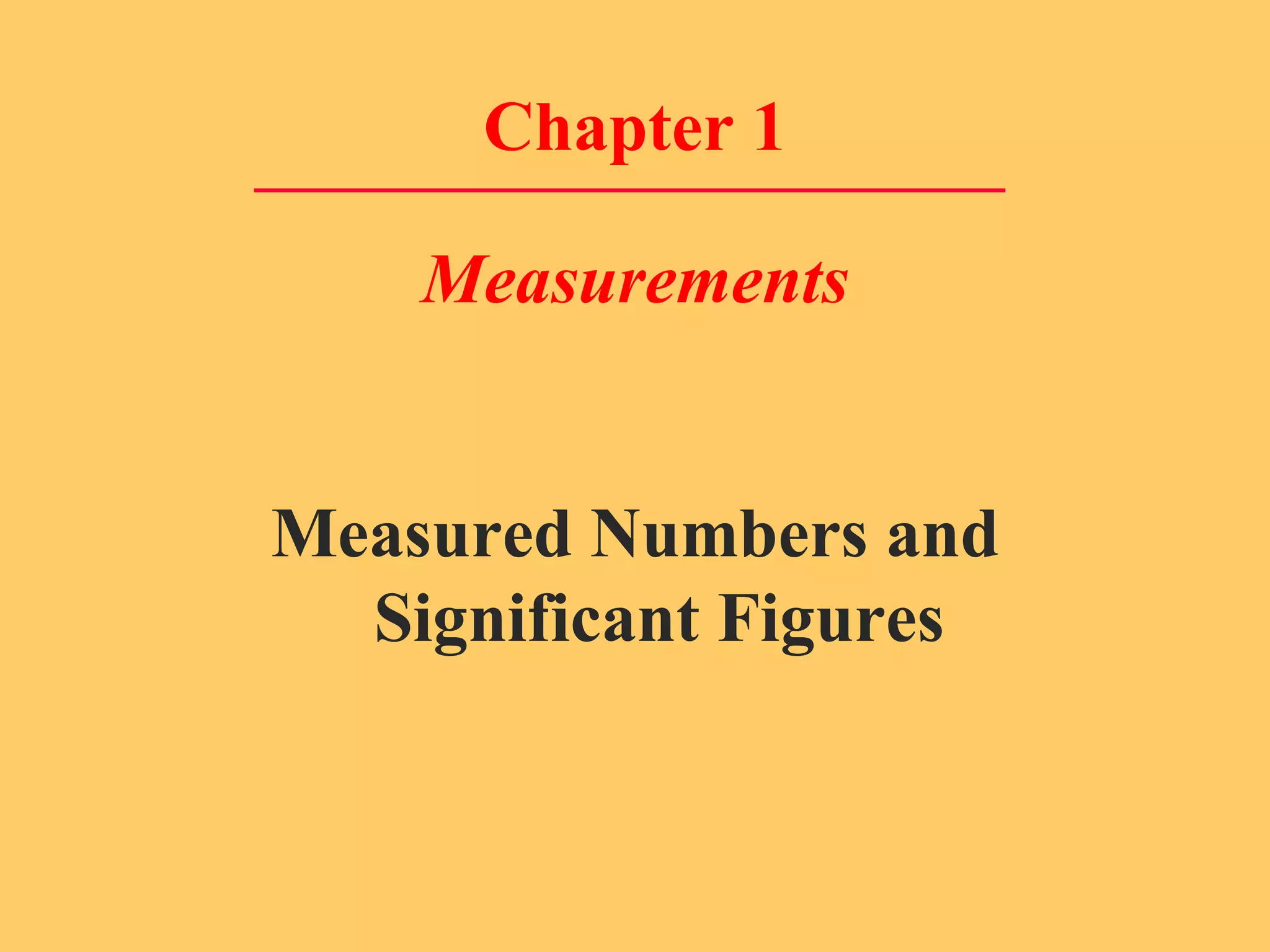 Measured And Exact Numbers | PPT