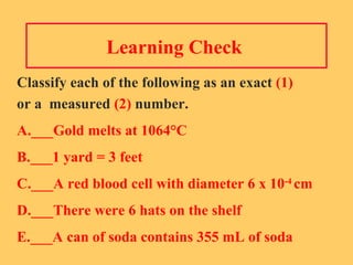 Measured And Exact Numbers | PPT