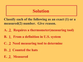 Measured And Exact Numbers | PPT
