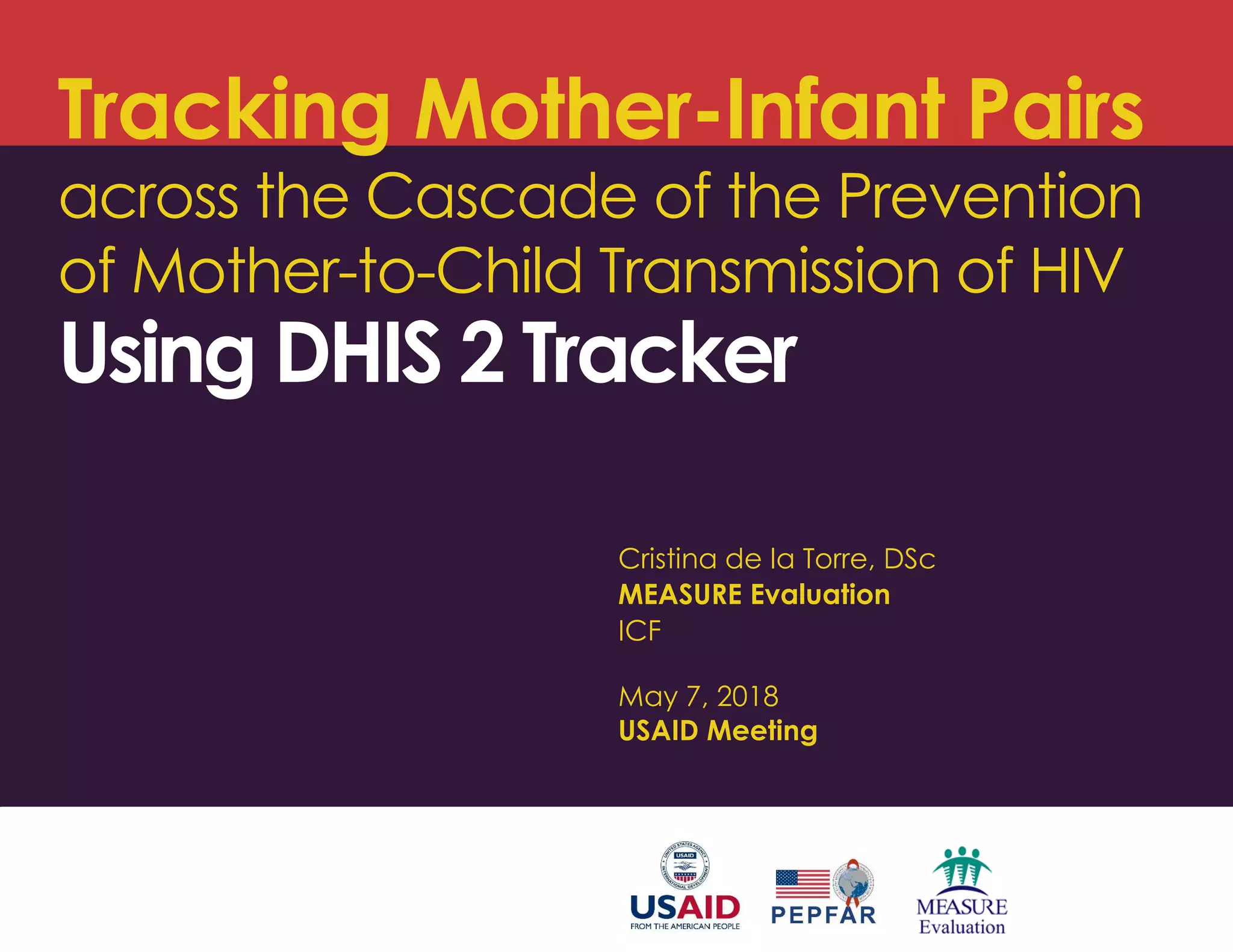 Tracking Mother-Infant Pairs across the Cascade of the Prevention of ...