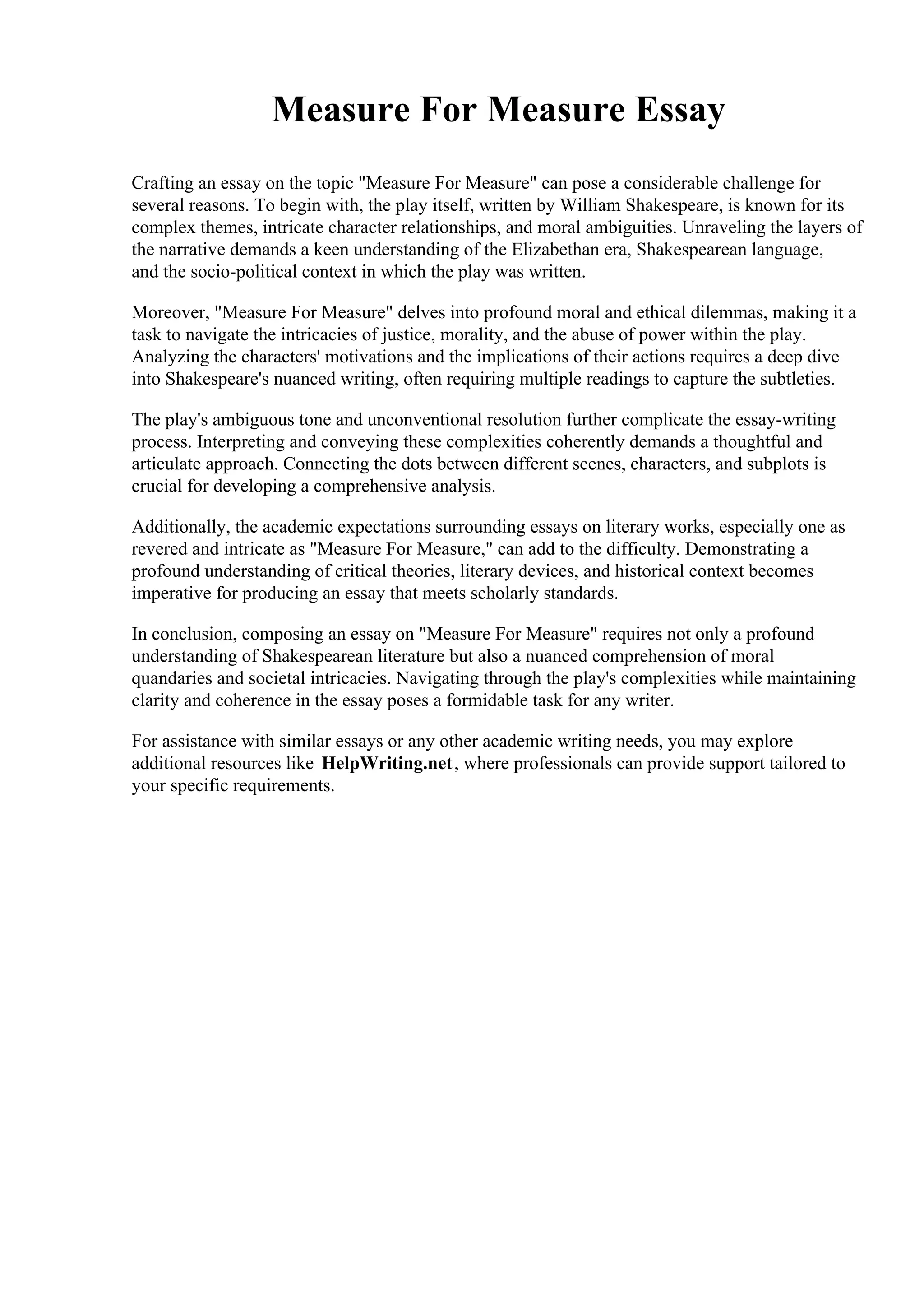 Measure For Measure Essay.pdf