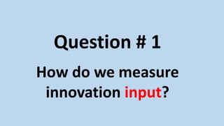 How do we measure innovation? | PDF