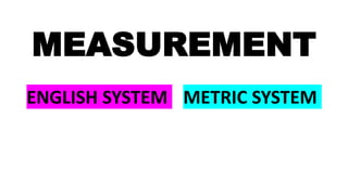 Measurement | PPT