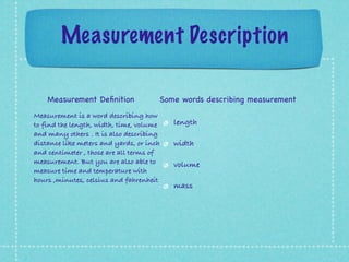 Measurement | PPT