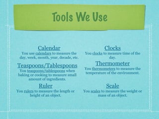 Measurement | KEY